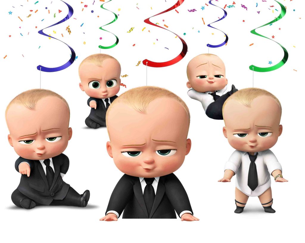 The Boss Baby Hanging Swirl Decorations (Set of 10) – ALLTOPARTY
